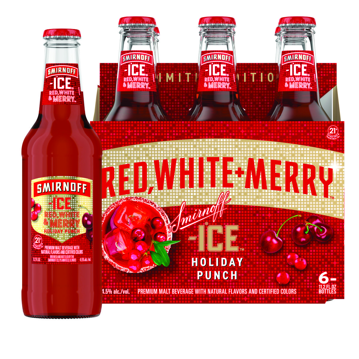 Smirnoff Ice Red, White + Merry Holiday Punch - Finley Beer Smirnoff Ice Red, White + Merry Holiday Punch - Finley Beer