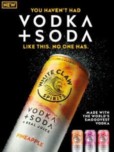 White Claw Vodka Soda Sampling and Promo - Finley Beer