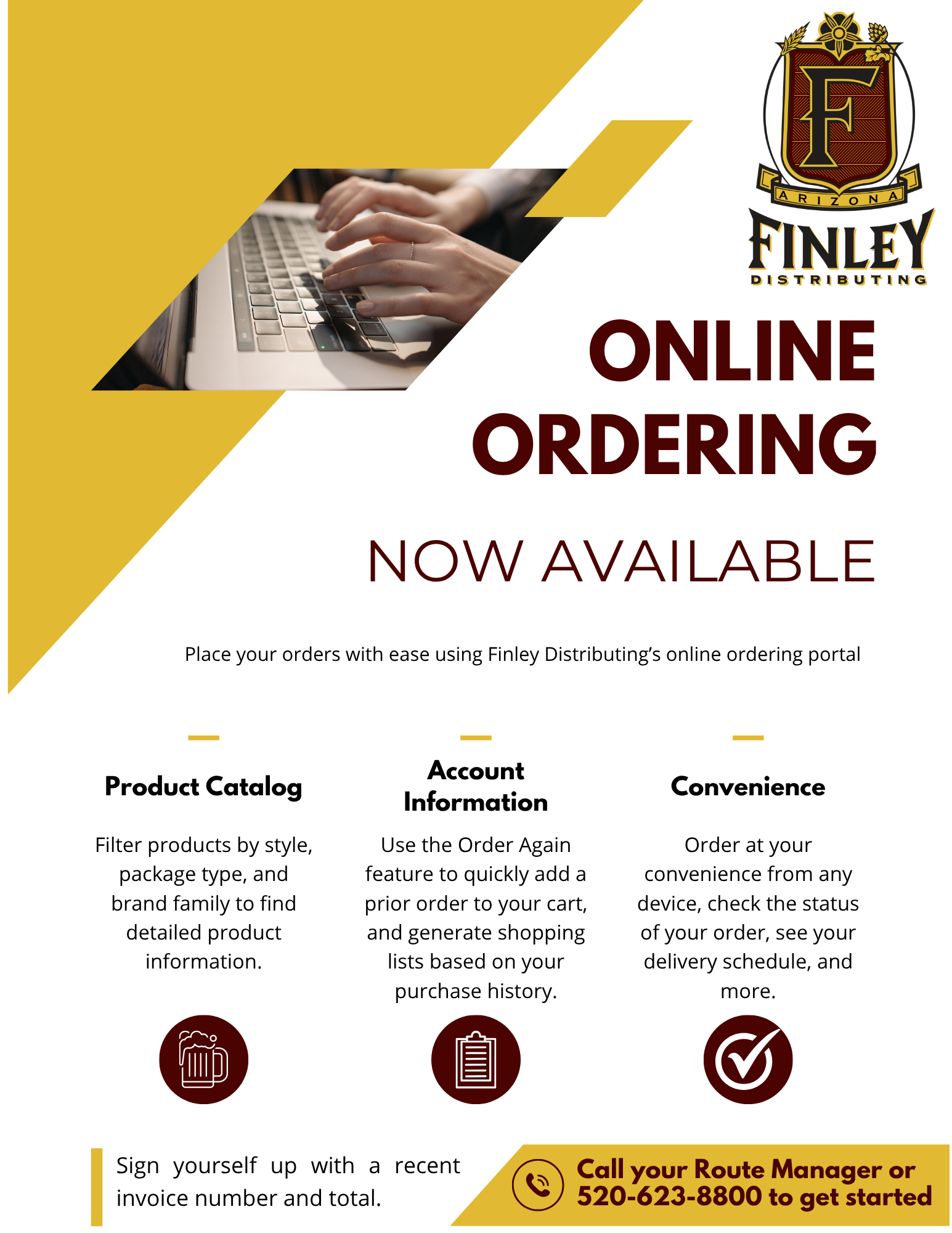 Ordering Online with Finley Distributing - Finley Beer